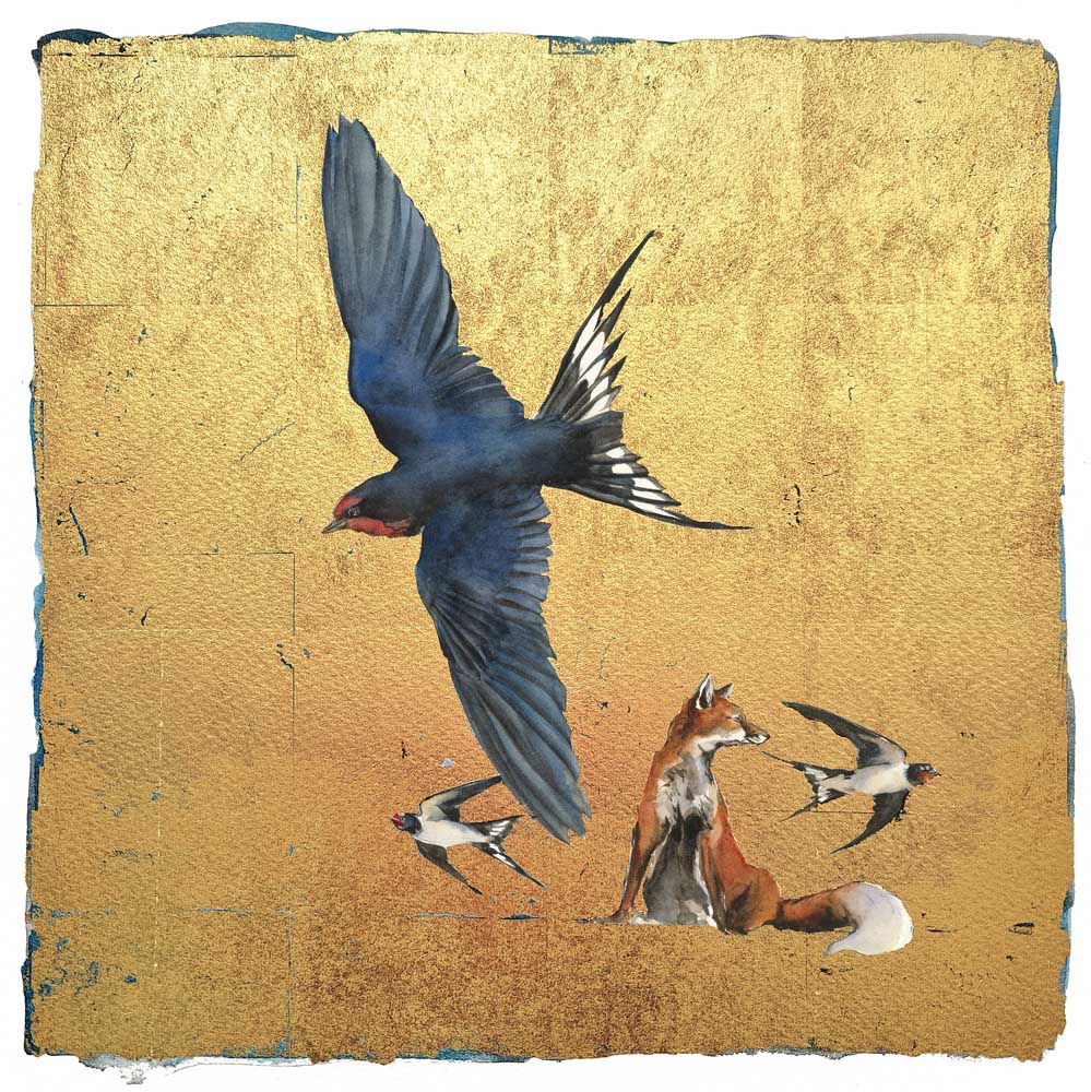 Spring come to the swallow with Gold leaf by Jackie Morris – a little ...